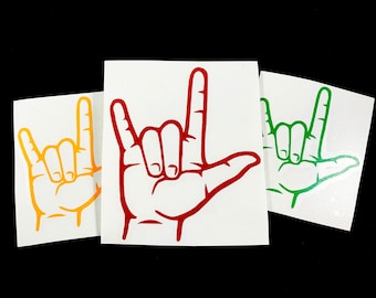 Asl decals - Etsy Nederland