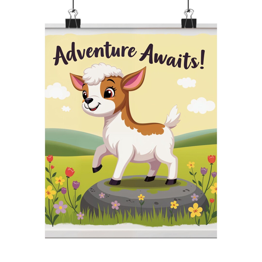 Adorable Baby Goat Climbing on Rocks Cute Animal Photography for Animal ...