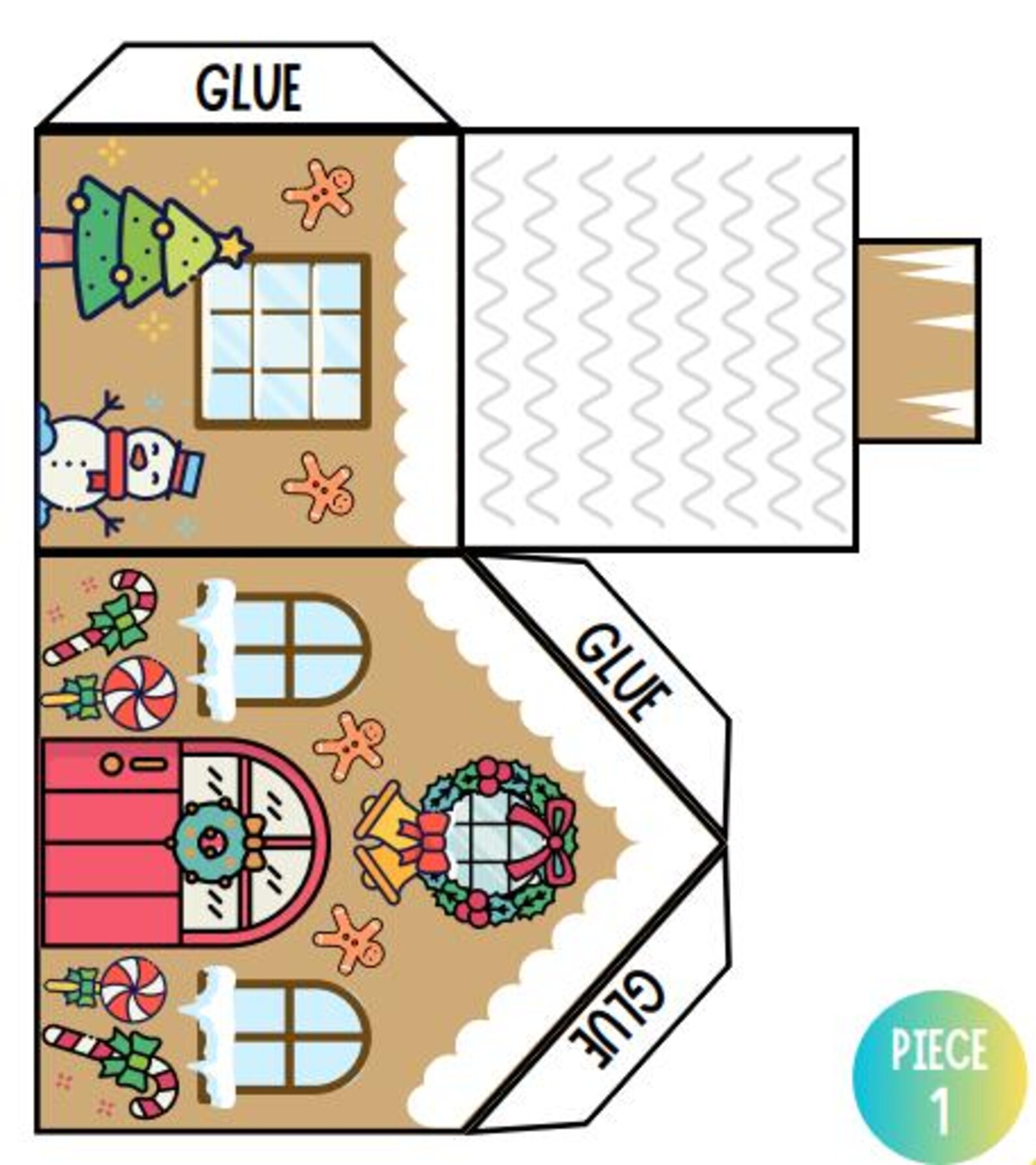 Gingerbread House Christmas Coloring Pages: Fun and Creative Holiday ...