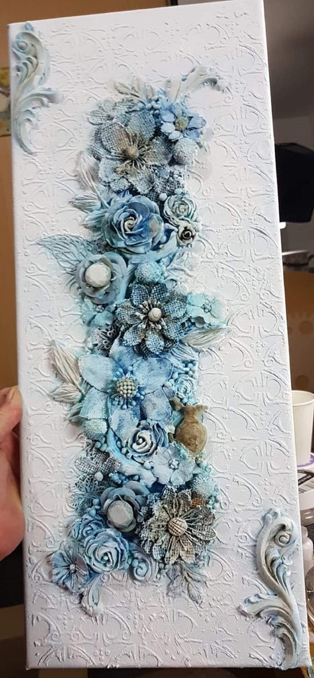 ONLINE TUTORIAL Vintage Flower Canvas - Etsy