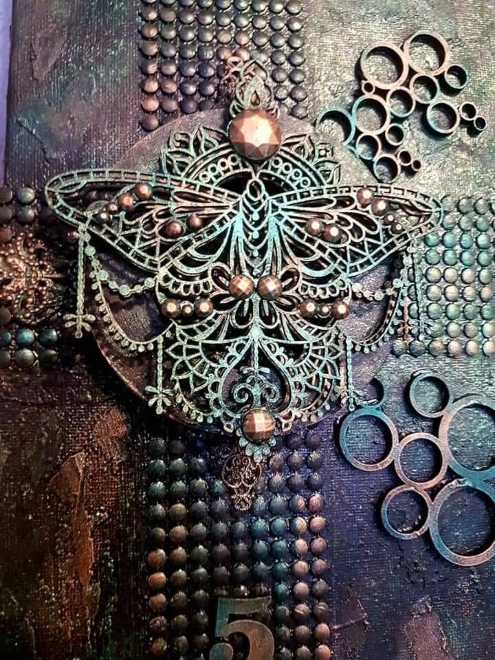 Envy Green Moth Canvas - Etsy