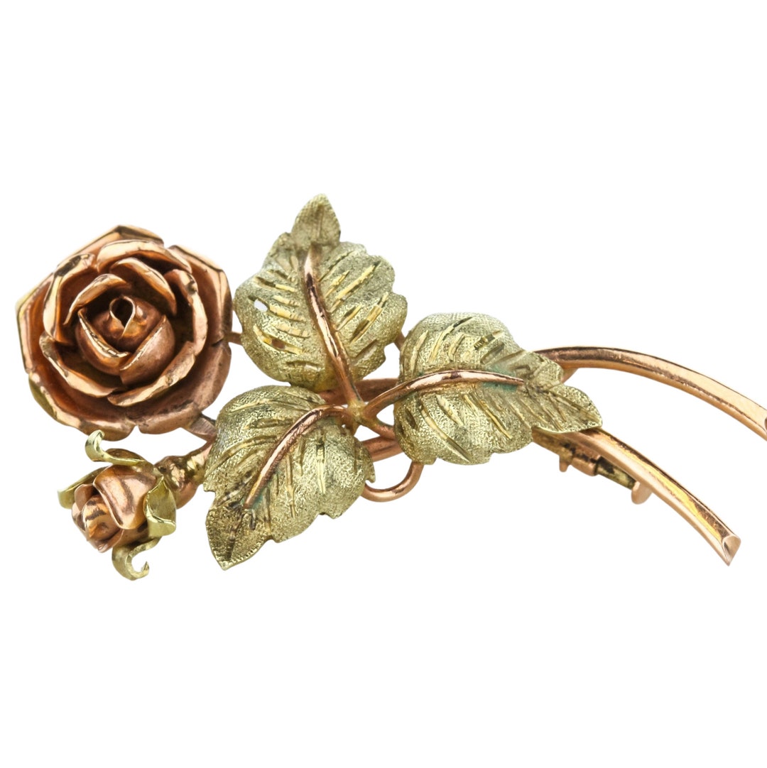 Victorian Handmade Rose Pin - Etsy