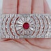 Art Deco Diamond and Burmese Ruby Cuff Bracelet - Etsy