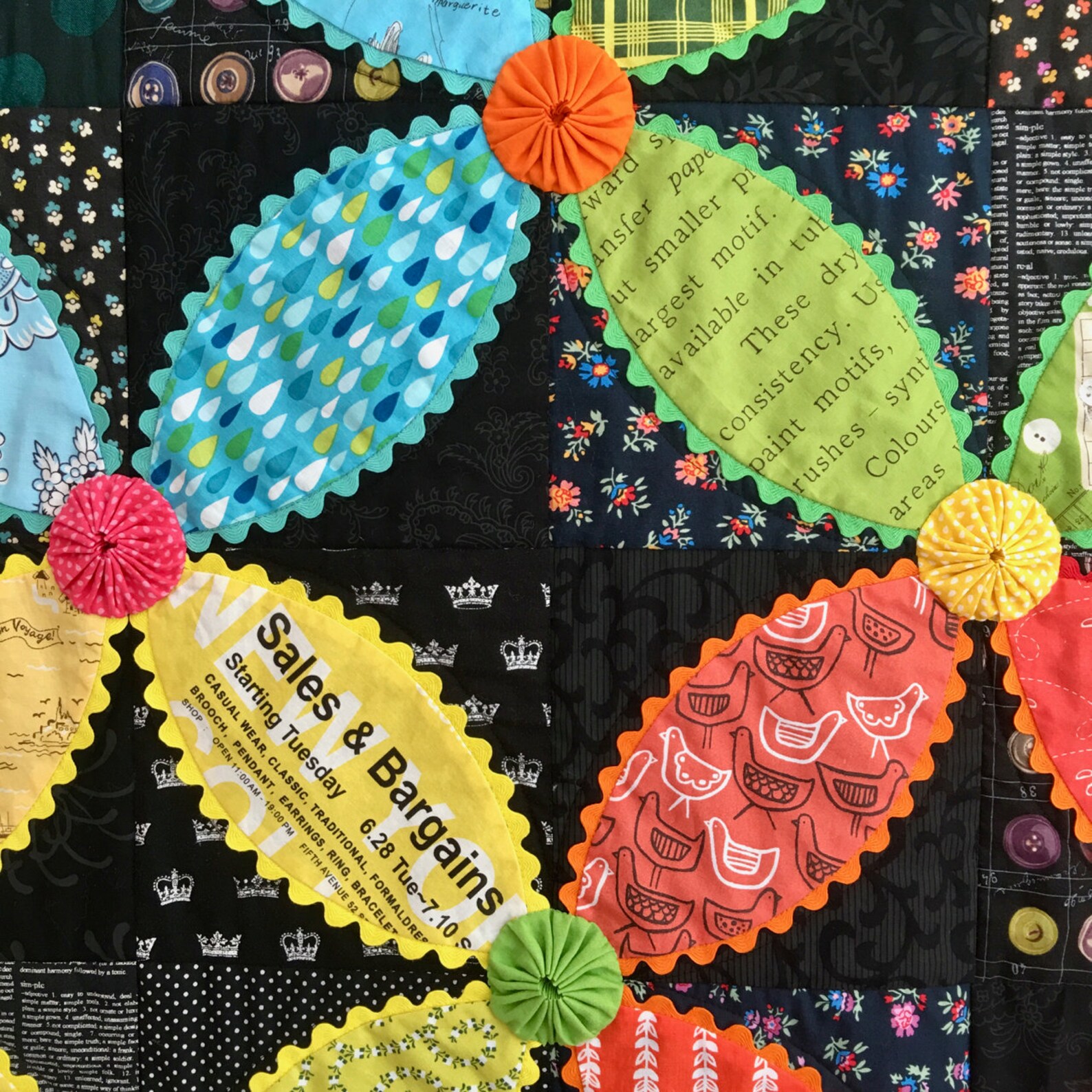 PDF - Ric Rac Razzamatazz Quilt Pattern - Downloadable PDF - Etsy