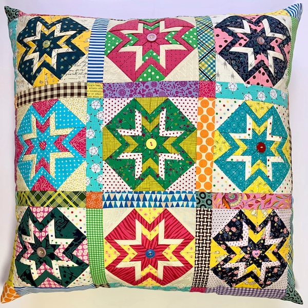 Folded Star Pattern Pillow - Etsy
