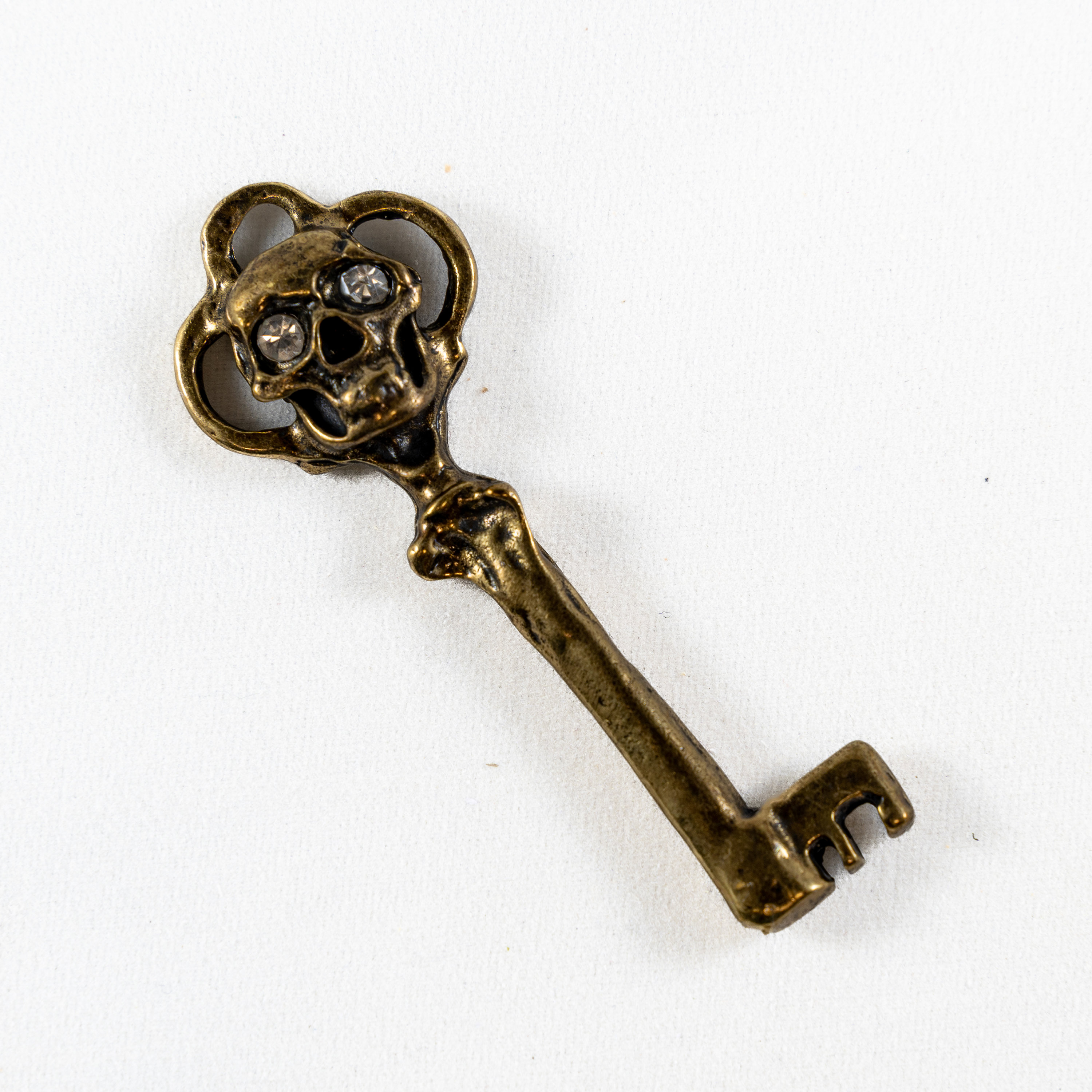 Antique Skull and Bone Key | Victorian Style | Brass Key | Key Chain ...