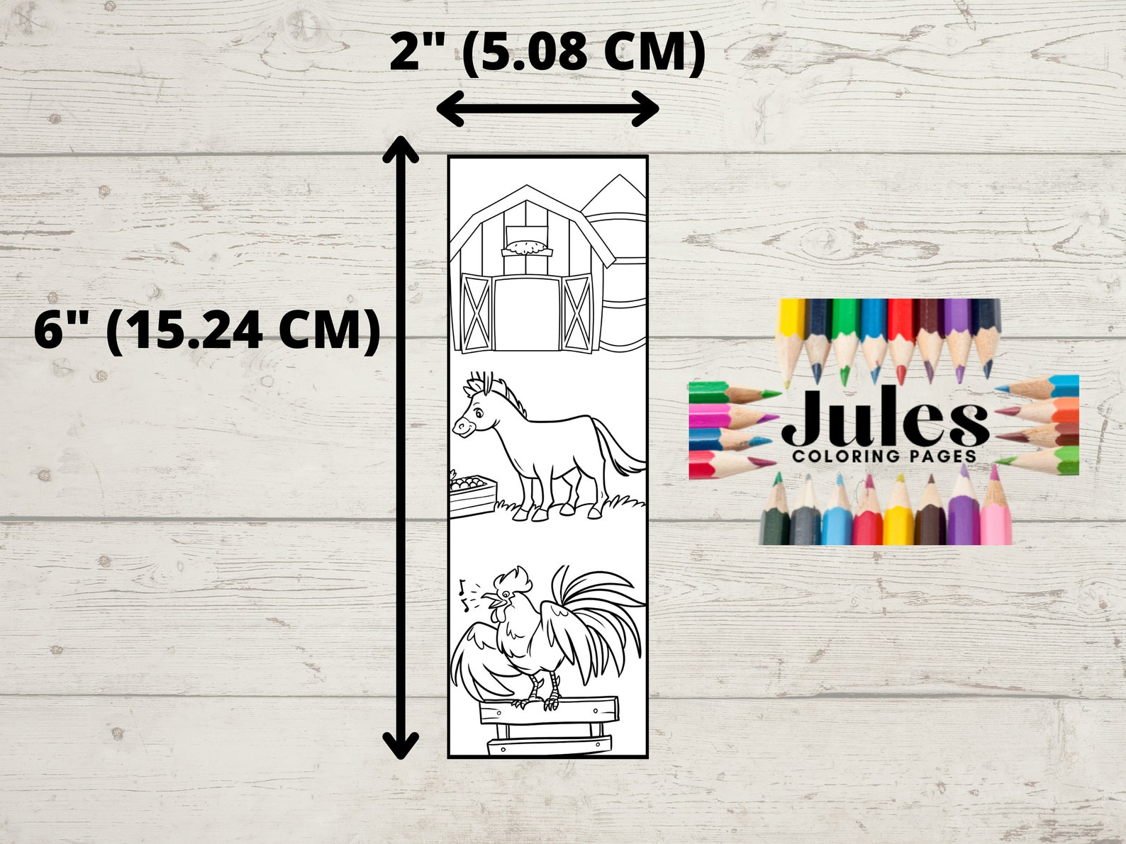 Farm Bookmarks Printable, Farm Party Favors for Kids, Tractor Party ...