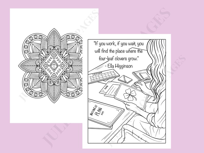 Adult Coloring Planner Spring Coloring Sheets March Coloring - Etsy