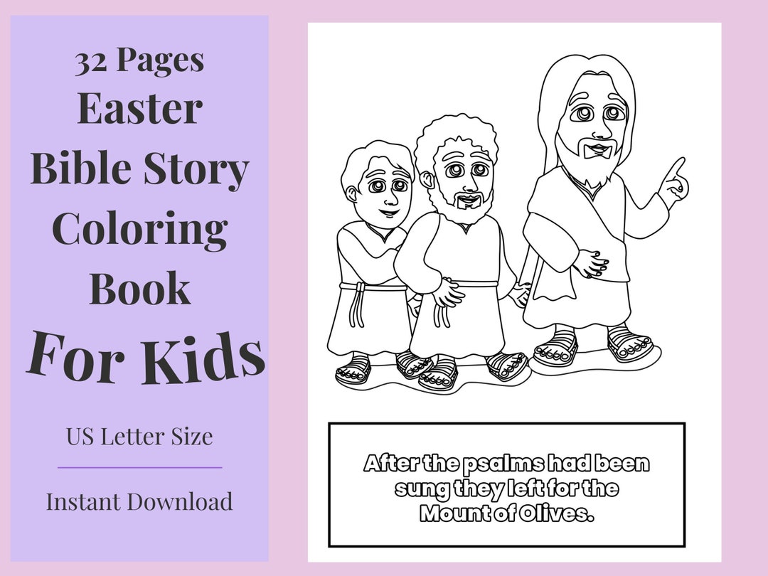 Easter Coloring Pages, Sunday School Activity, Easter Bible Story, Kids ...