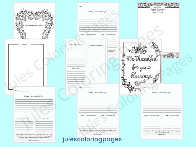 Christian Gratitude Journal Bible Verses Prayer Journal | Etsy