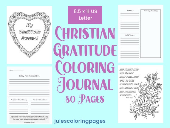 Christian Gratitude Journal Bible Verses Prayer Journal | Etsy
