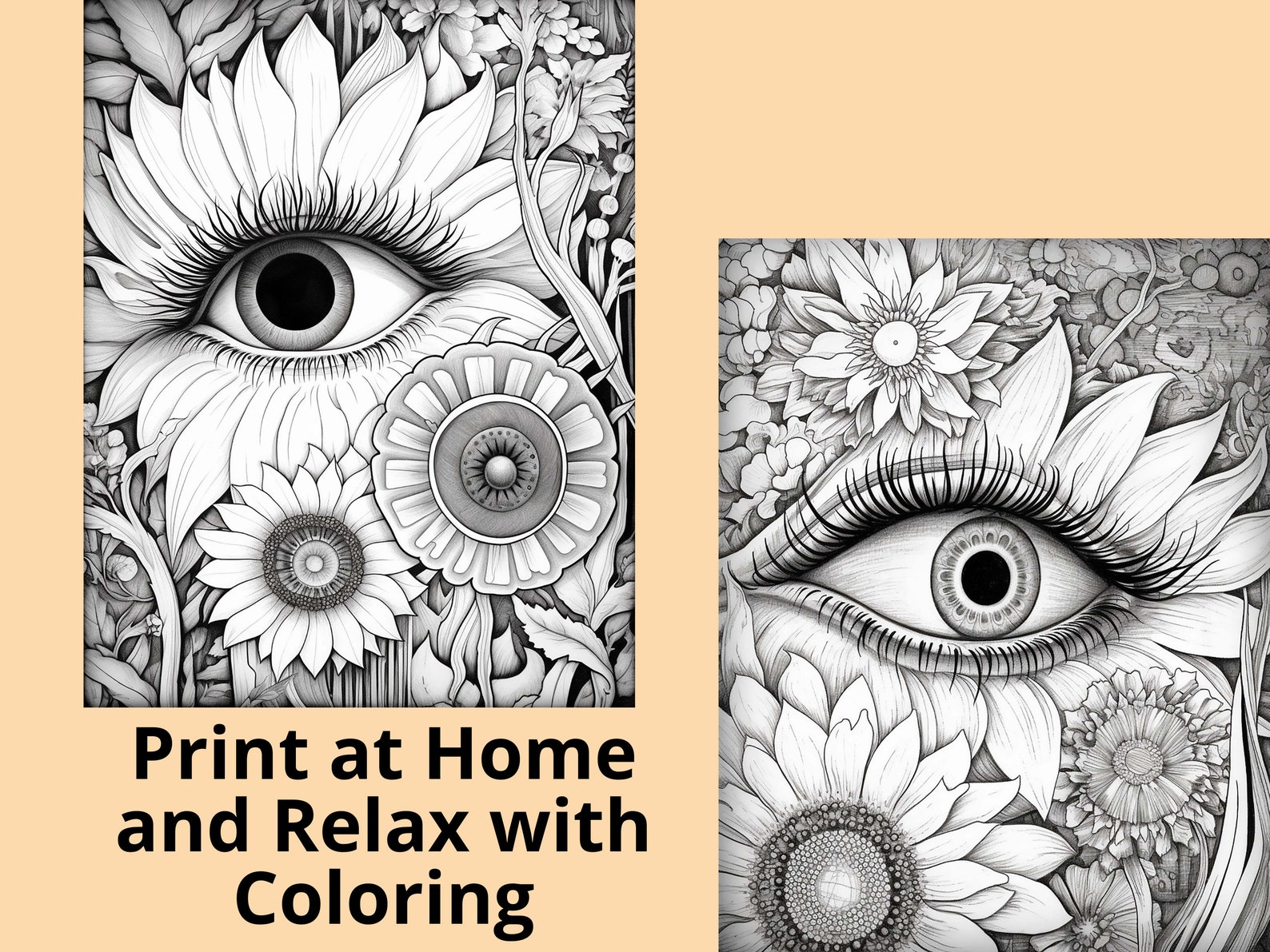 PLR Coloring Pages, Adult Coloring Pages Grayscale, Flower Coloring ...