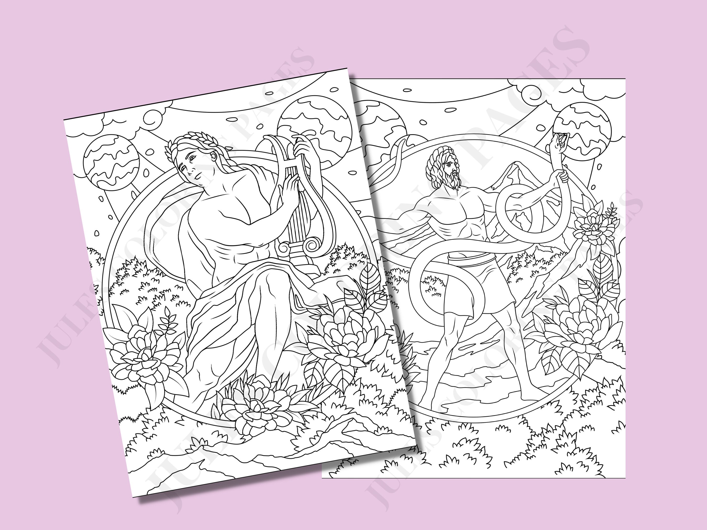 Astrology Coloring Pages Constellations Coloring Gift Adult - Etsy