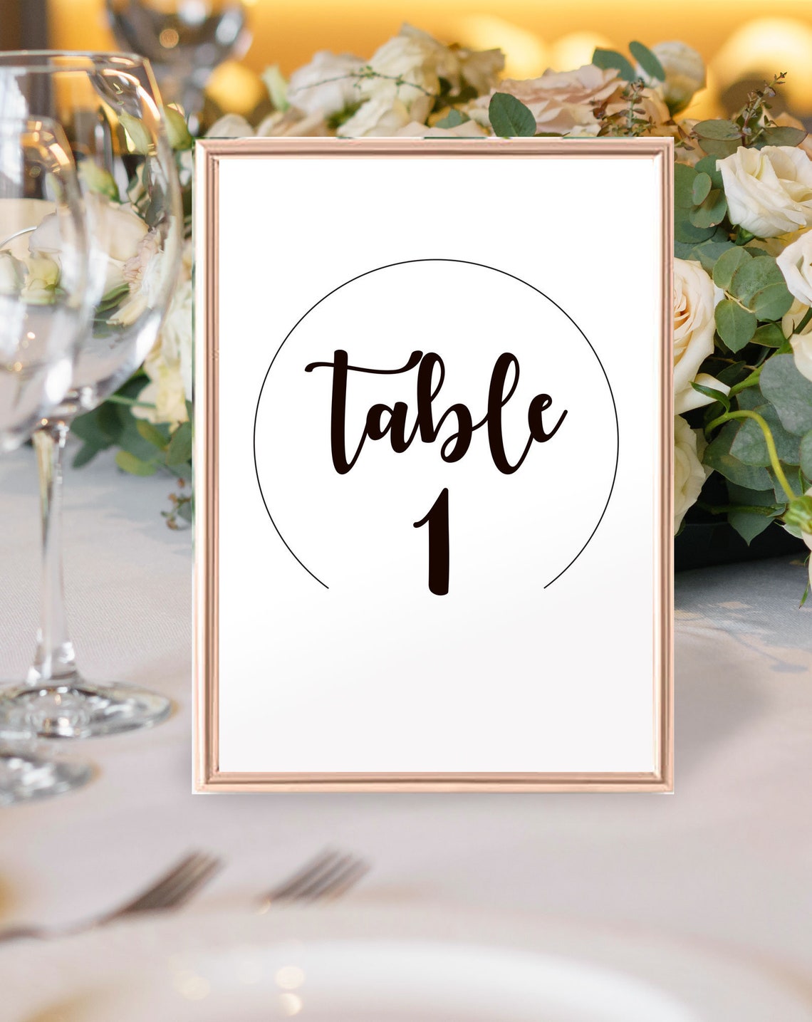 Wedding Table Numbers Printable Table Numbers Template - Etsy