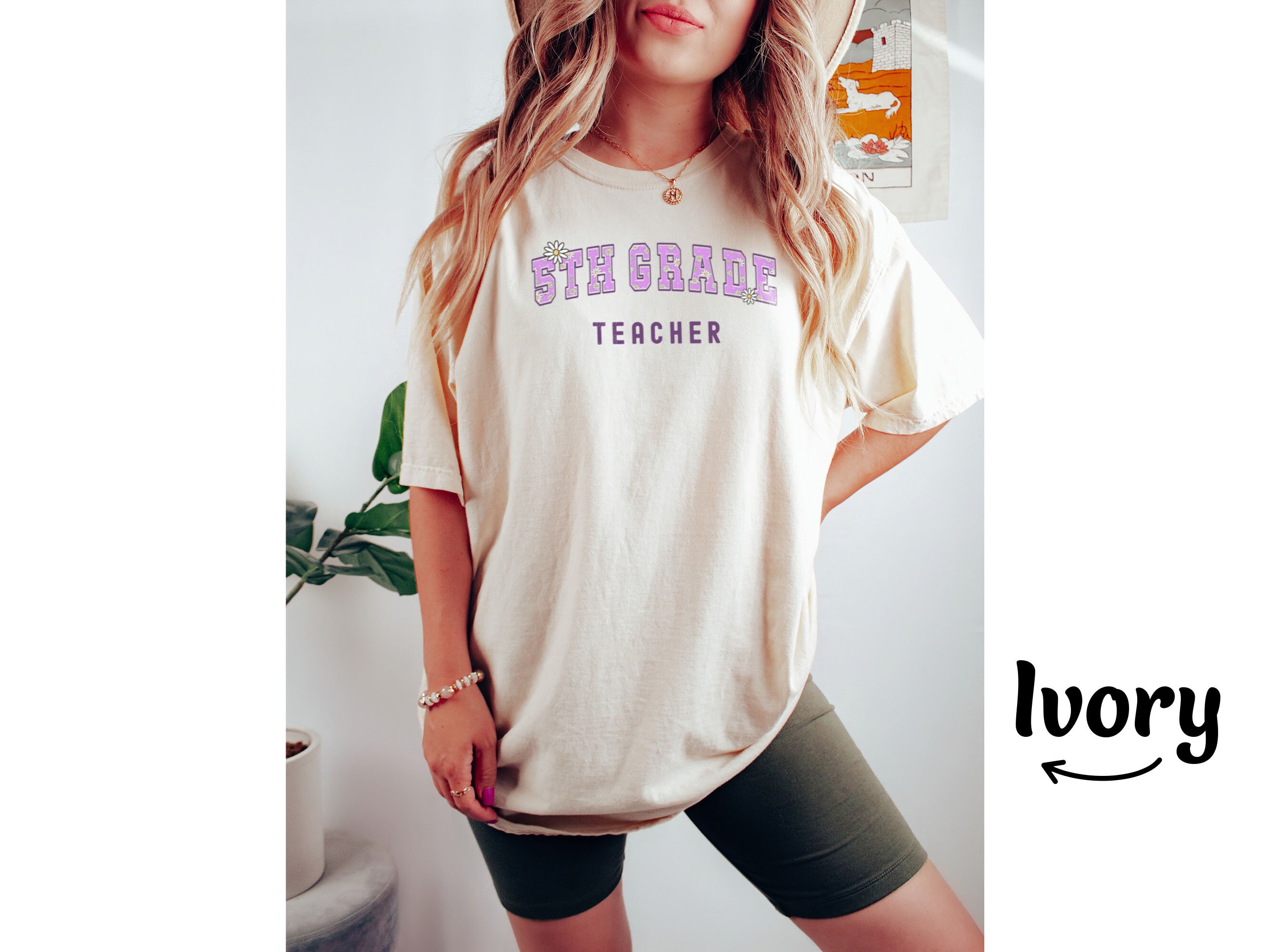Fifth Grade Teacher Shirt Gift, 5th Grade Teacher Shirt , Cute Flower ...