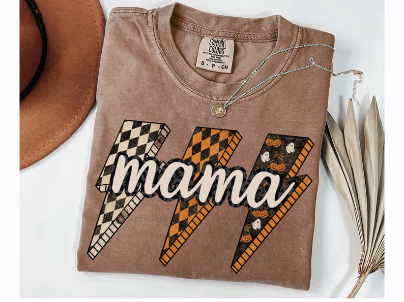 Halloween Mama Shirt Checkered Fall Mama Shirt Halloween Mama Tee ...