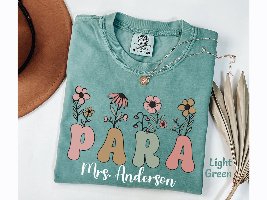 Custom Paraprofessional Shirt, Para Gift for Teacher Aide, Assistant ...