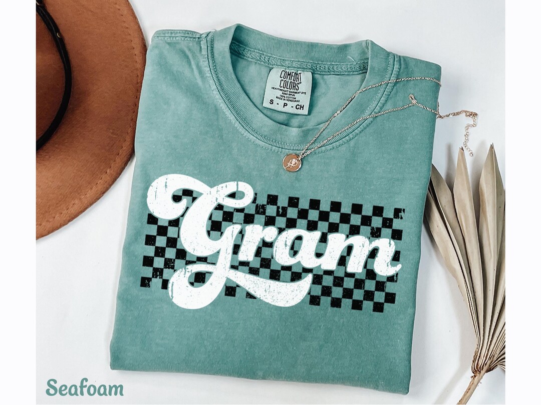 Gram Shirt for Gram Gift Shirt, Cute Gram Tee Gift From Grandkids Retro ...