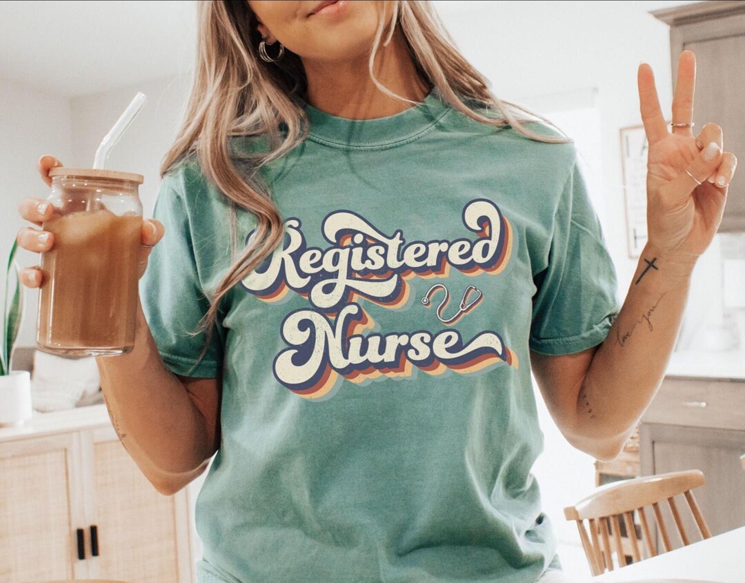 Registered Nurse Shirt, Retro RN Shirts, RN Nurse Tshirt, ICU Nurse ...