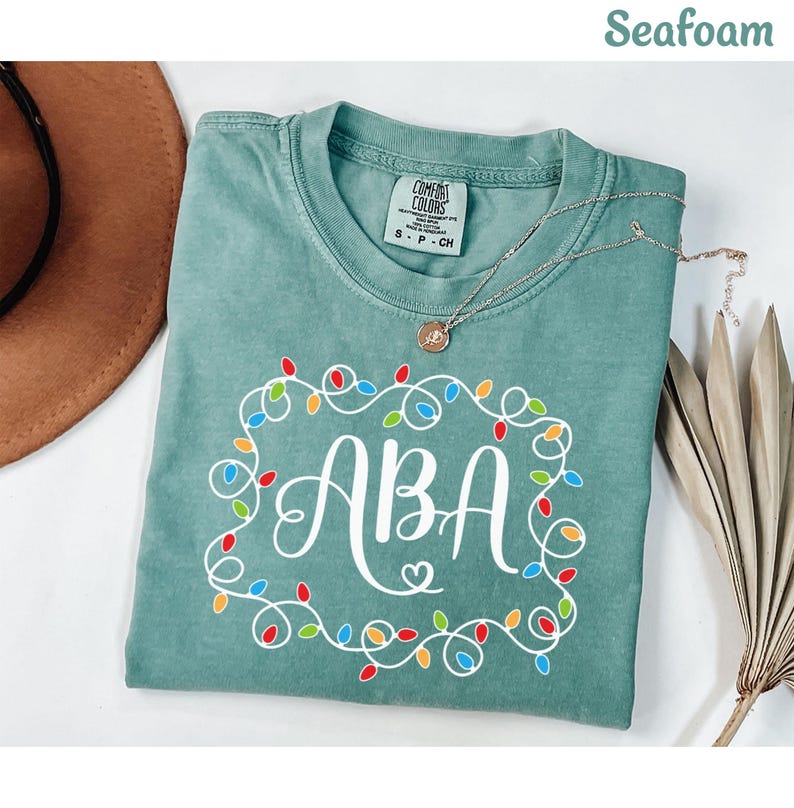 Christmas ABA Shirt, ABA Therapy Shirt, Gift for Aba Therapist Shirt ...