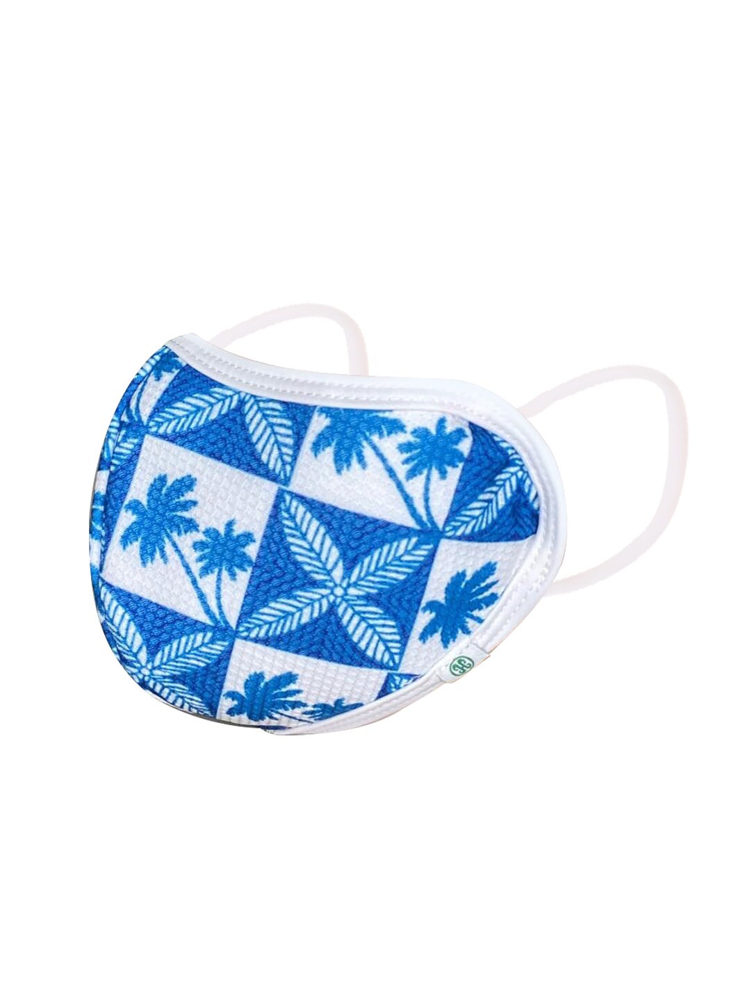 Face Masks Hawaiian Aloha Print Blue White Palm Tree Quilt - Etsy