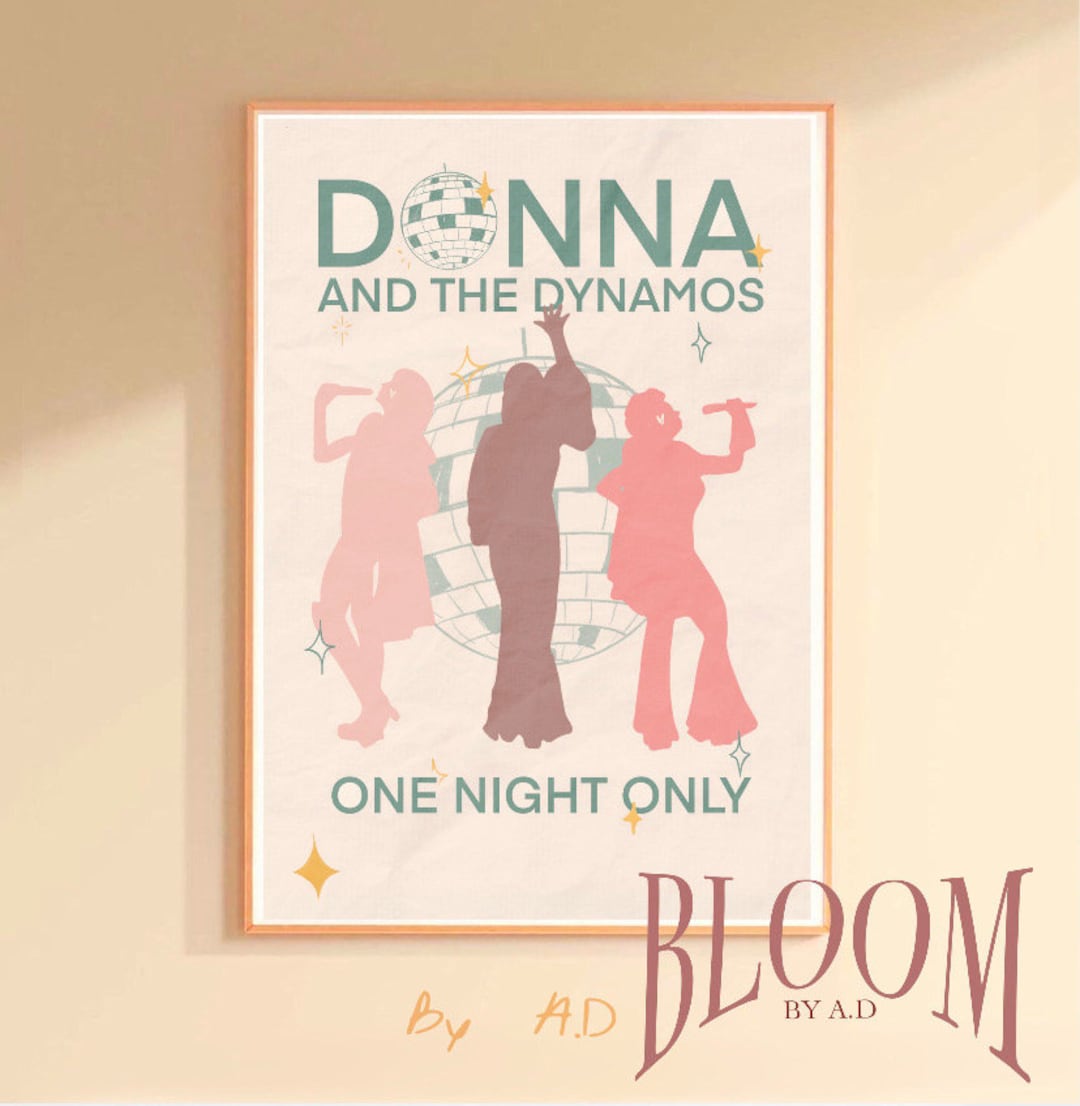 Mamma Mia - Donna and the Dynamos -art Print - Etsy
