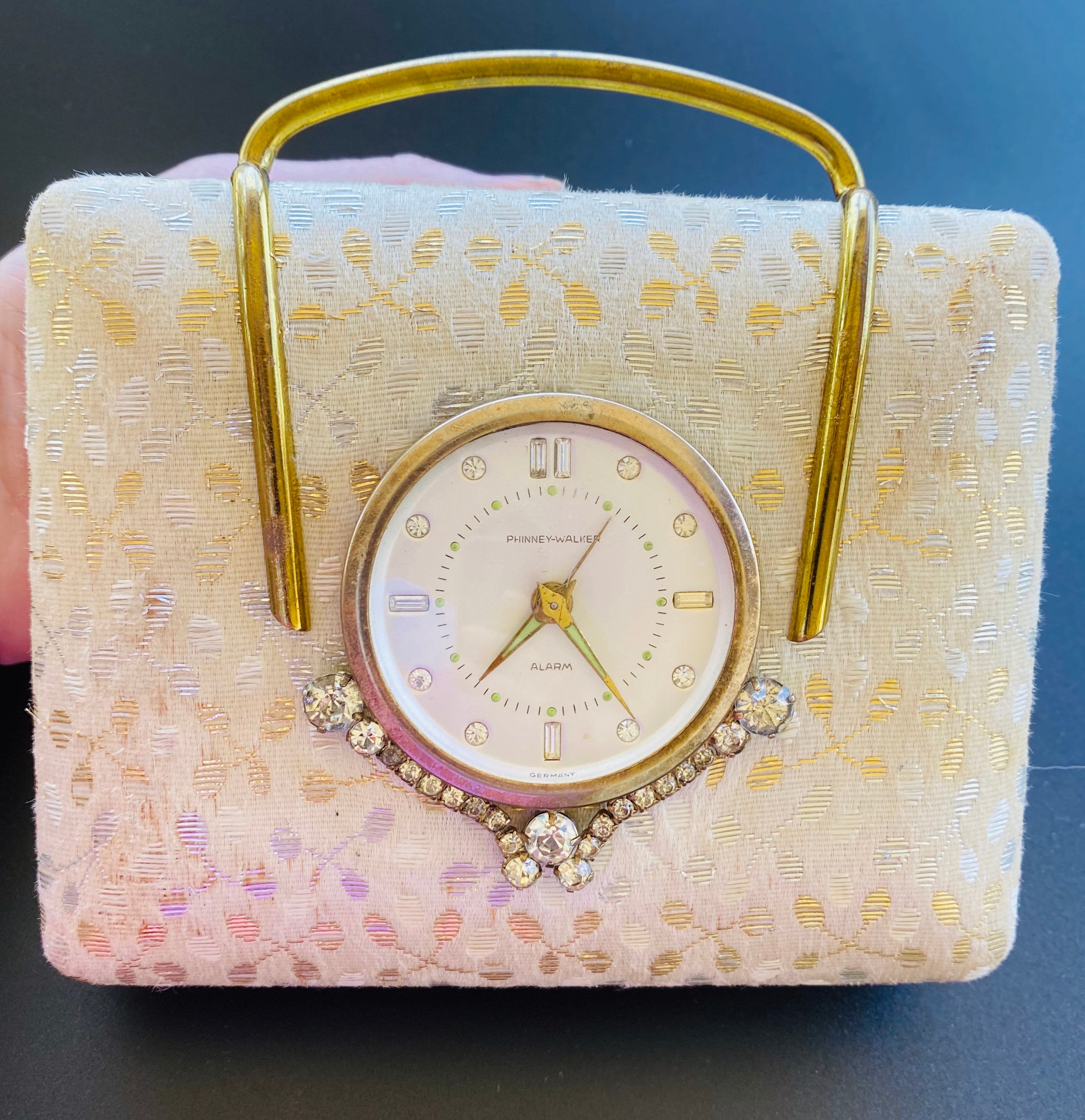 Vintage Phinney-walker Travel Clock With Jewelry Storage - Etsy