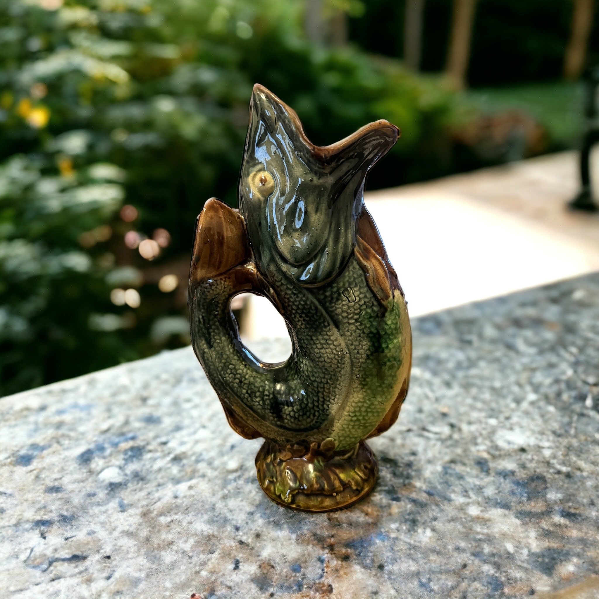 Antique Victorian Majolica Fish Pitcher C1800s 11 1/4 - Etsy