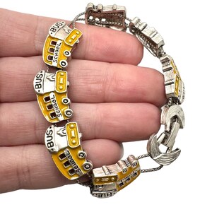School Bus Link Bracelet Gift for Teacher 7 1/2” - Etsy