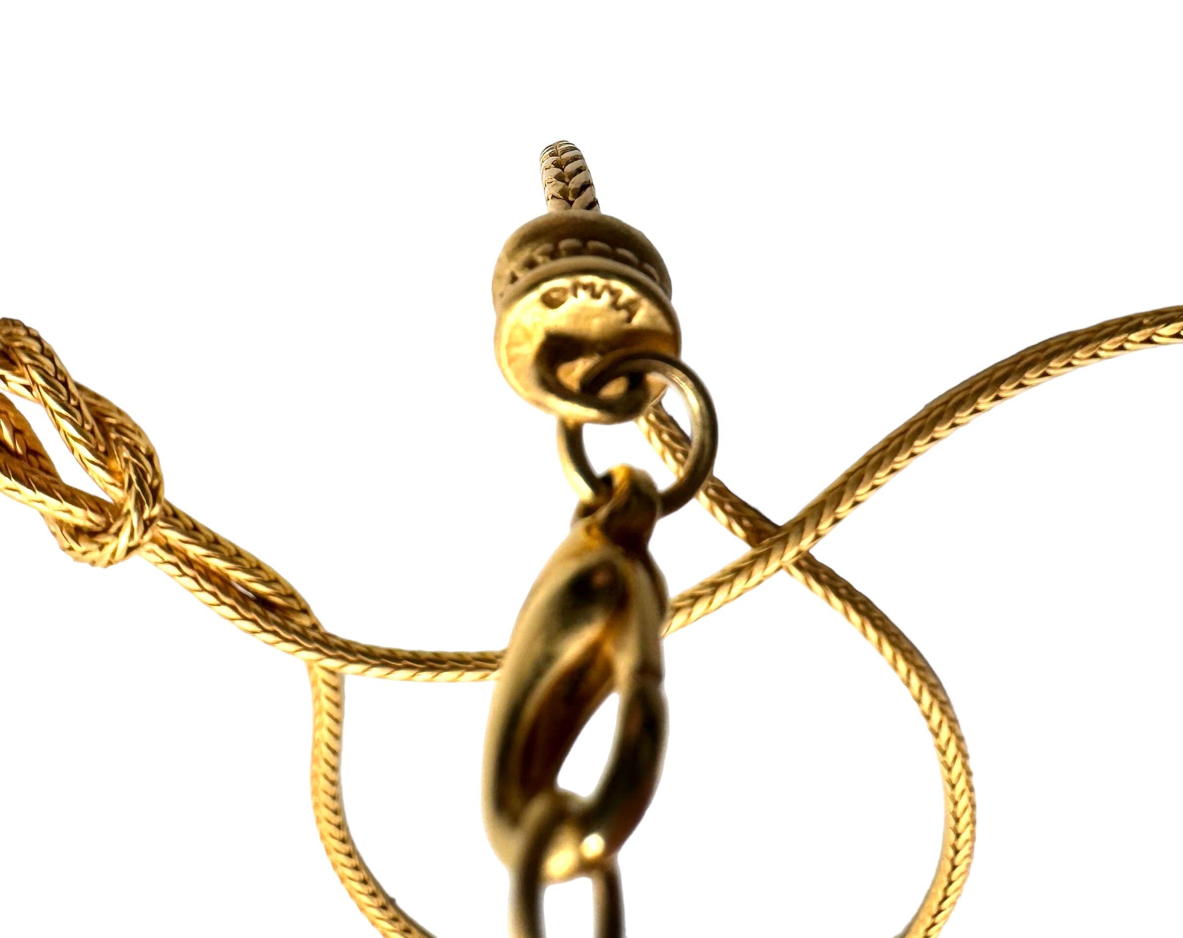 Museum Modern Art 24K Plated Egyptian Lariat Necklace MMA 18 - Etsy
