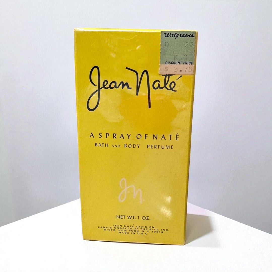 Vintage NOS Revlon Jean Nate Bath and Body Perfume 1.0 FL. OZ. Sealed ...