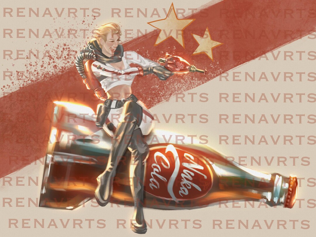 Nuka Girl Poster, Fallout Poster, Game Art Poster, Fanart Poster, Nuka ...