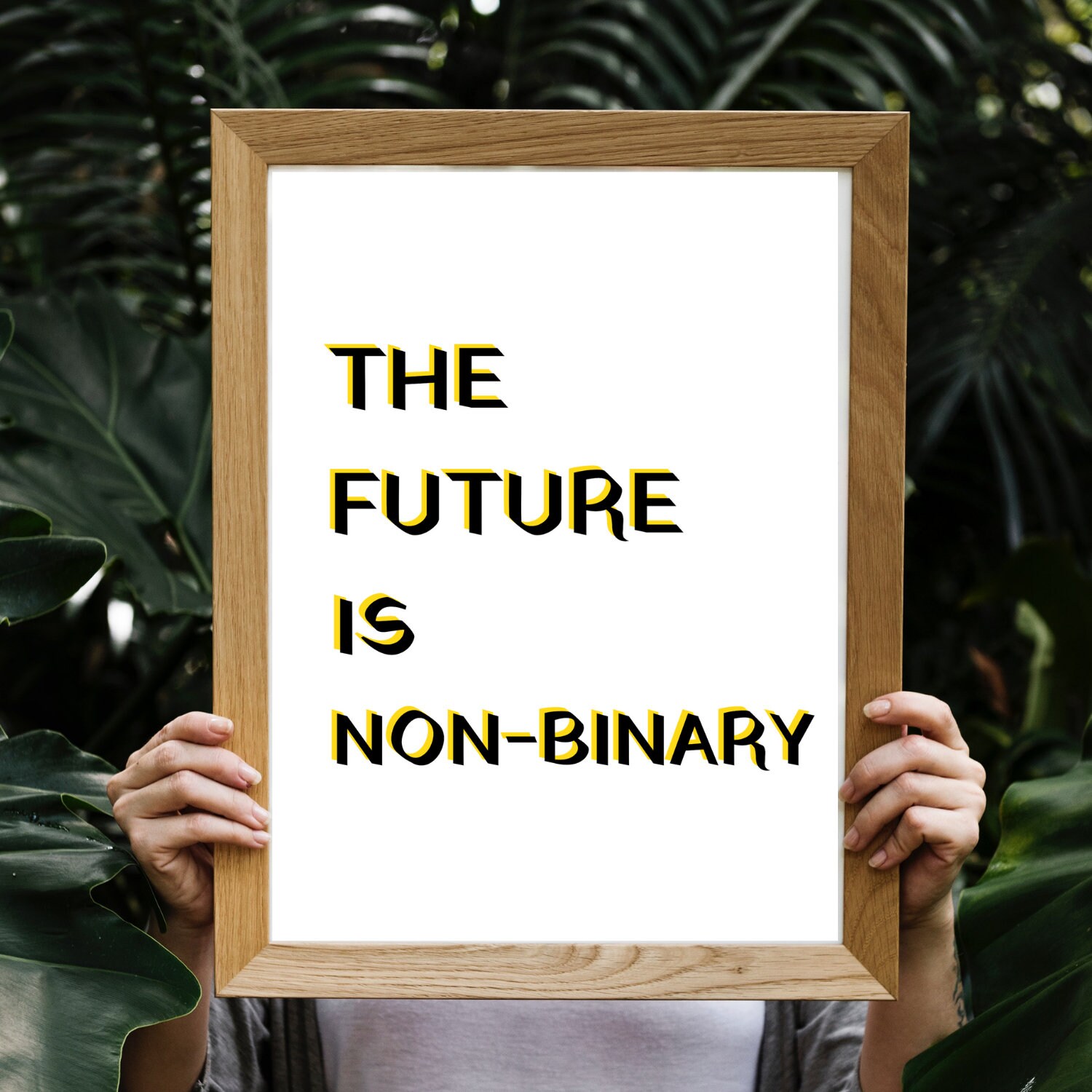 The Future is Non-binary Digital Print Non-binary Printable - Etsy