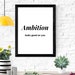 Ambition Looks Good on You Printable Motivation Digital Print - Etsy