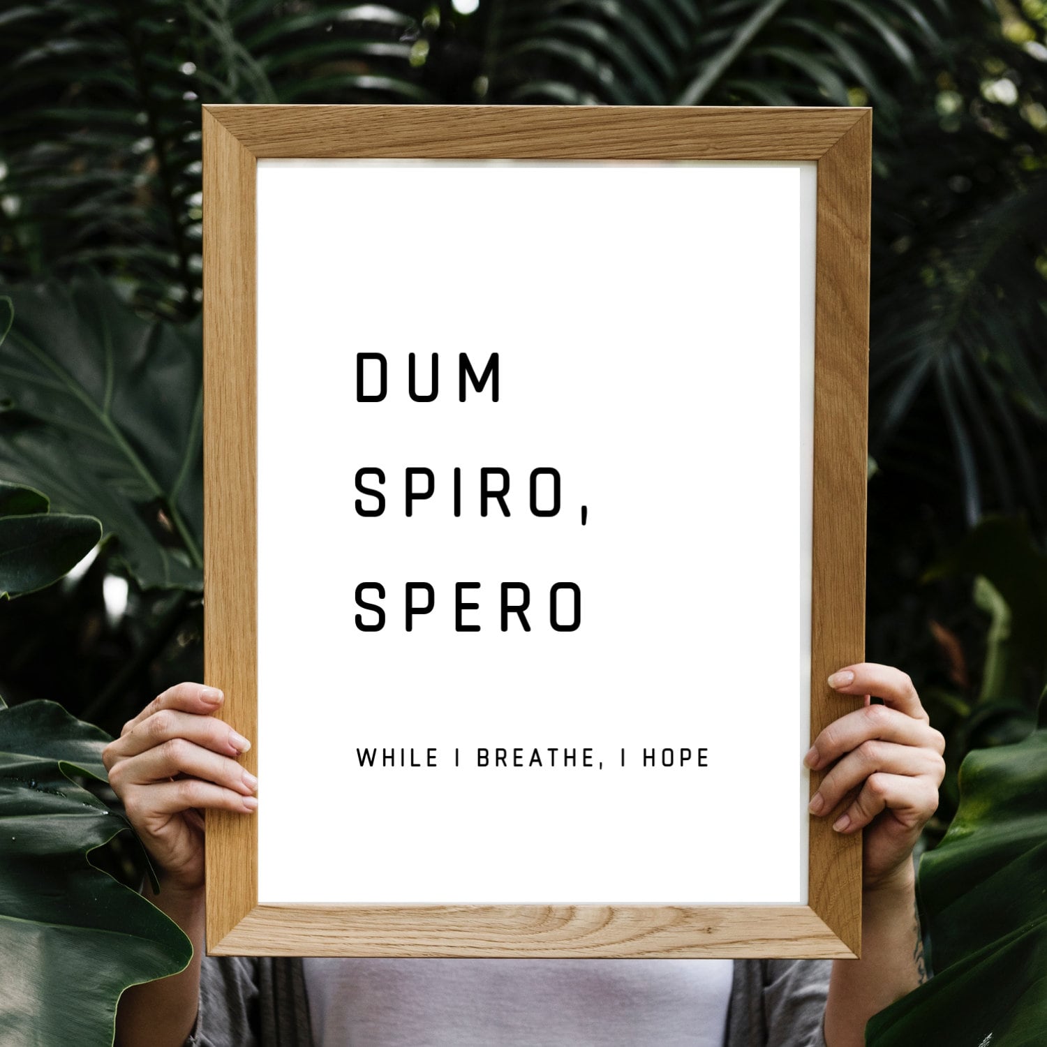 Dum Spiro,spero Digital Print While I Breathe I Hope Printable SC ...