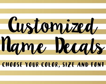 Yeti name decal | Etsy