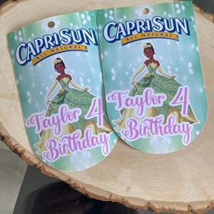 Capri Sun Labels Tiana Capri Sun Labels Princesses Tiana Capri Sun ...