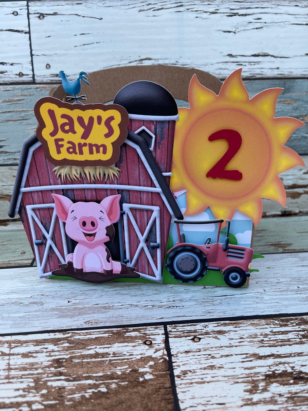 Farm Birthday Party, Farm Party Box, Farm Party Favor Boxes, Farm ...