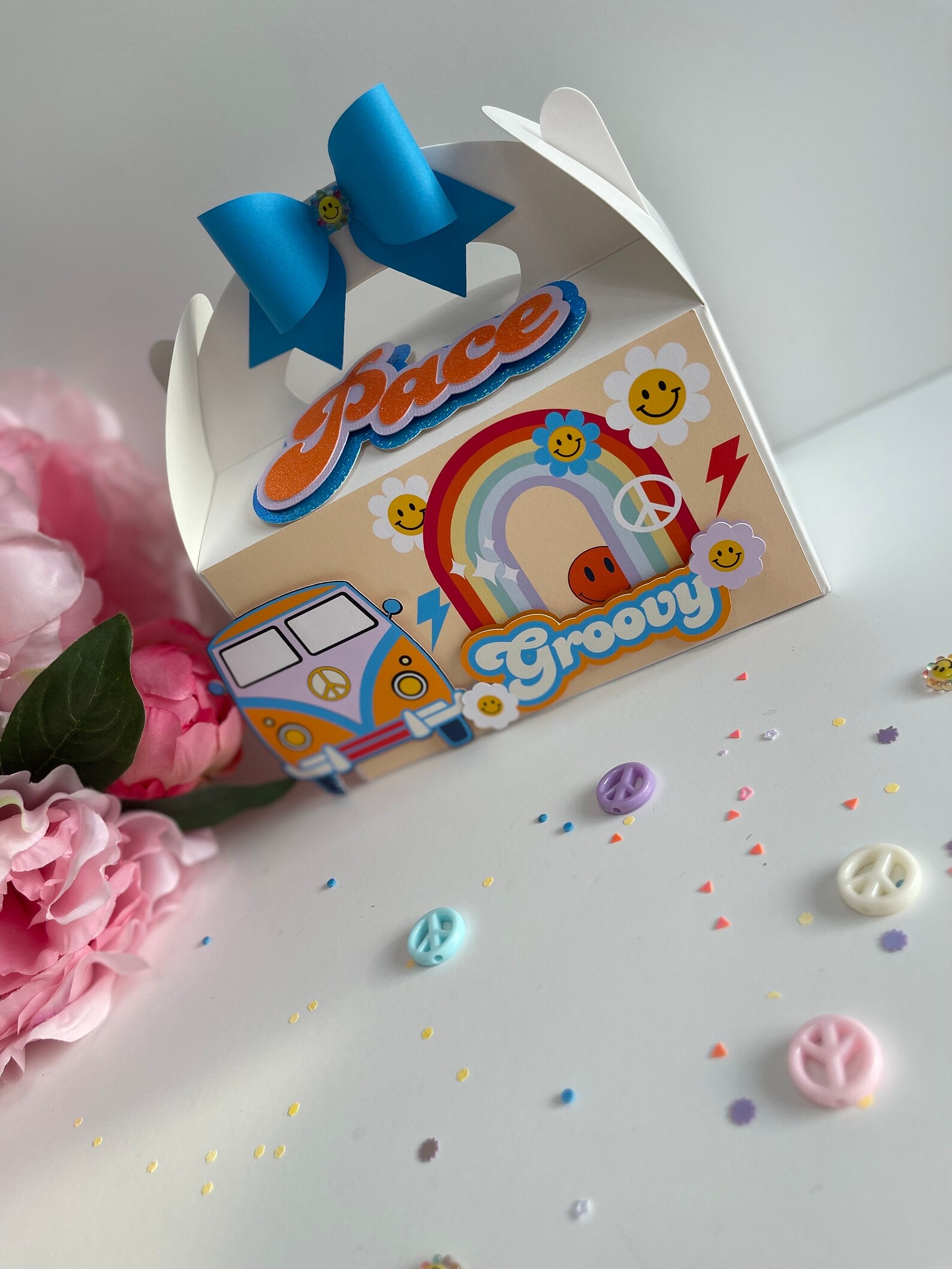Groovy Party Favor Box Groovy Treat Box Two Groovy Birthday - Etsy