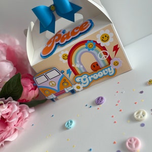 Groovy Party Favor Box, Groovy Treat Box, Two Groovy Birthday Box, One ...