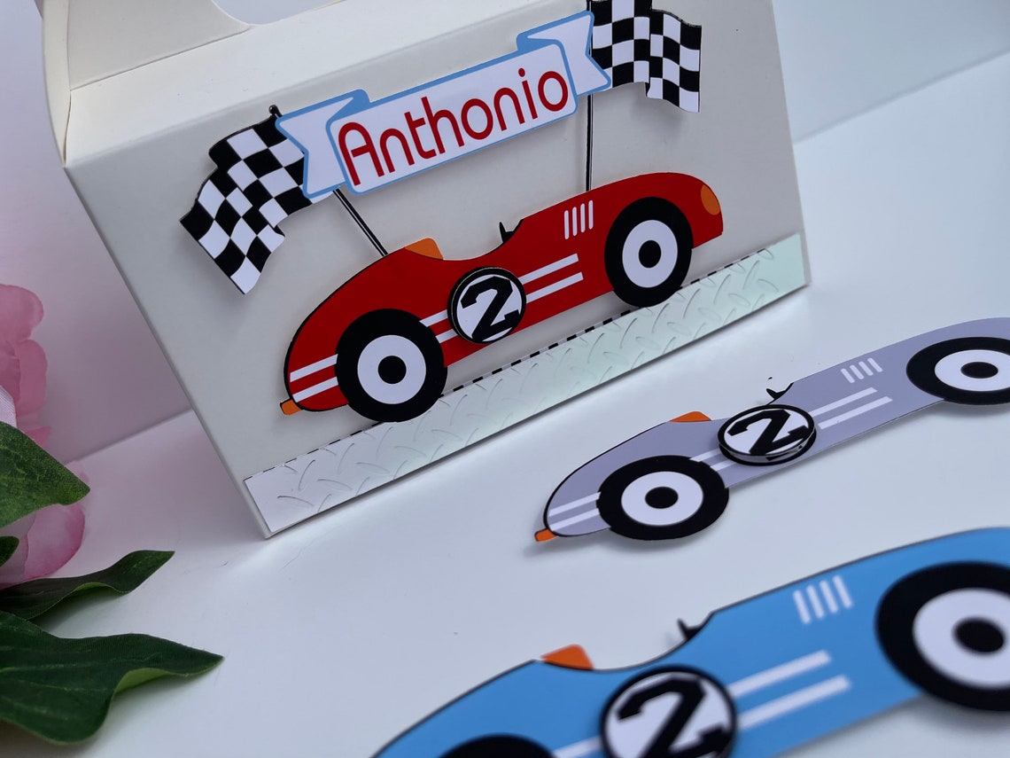 Vintage Car Race Party Box Vintage Car Party Favor Car Racing - Etsy