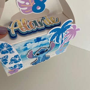 Stitch Party Favor Box, Stitch Party Favor Box, Stitch Birthday ...