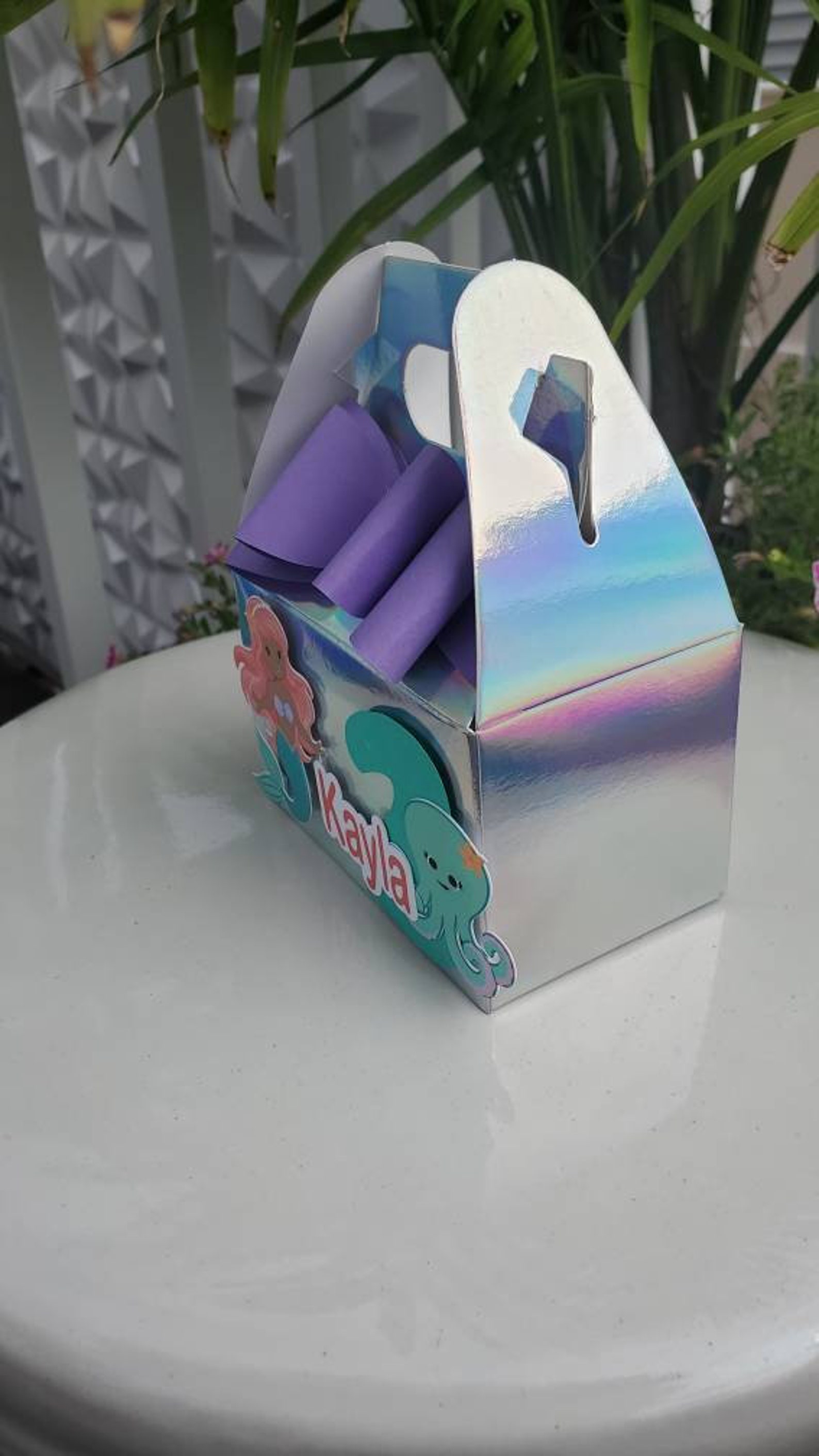 Mermaid Party Favor Box Mermaid Treat Box Mermaid Birthday - Etsy