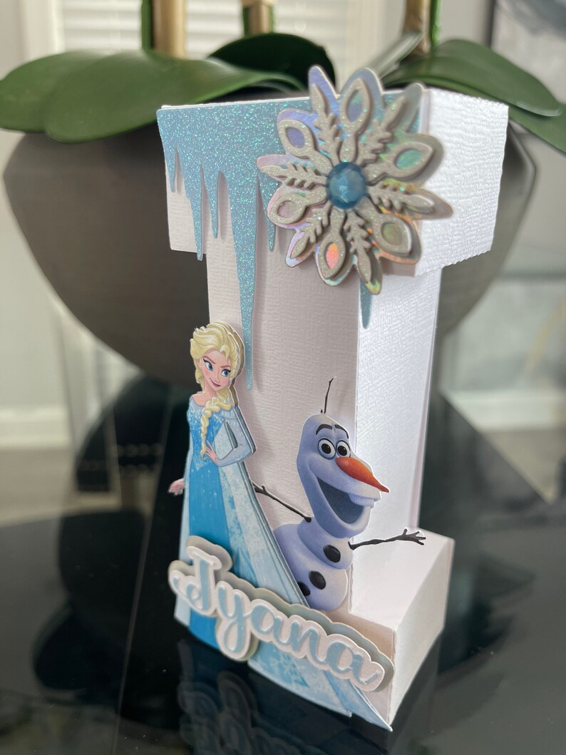 Frozen 3D Letter Elsa 3D Letter Frozen Party Supplies Elsa | Etsy