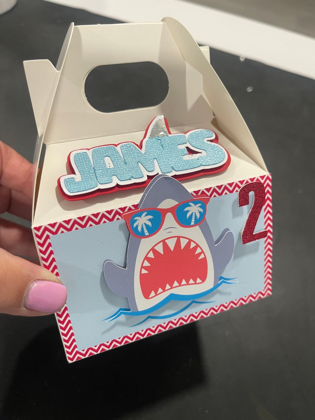 Shark Birthday Decorations, Shark Goody Bags, Shark Party Favor Box ...