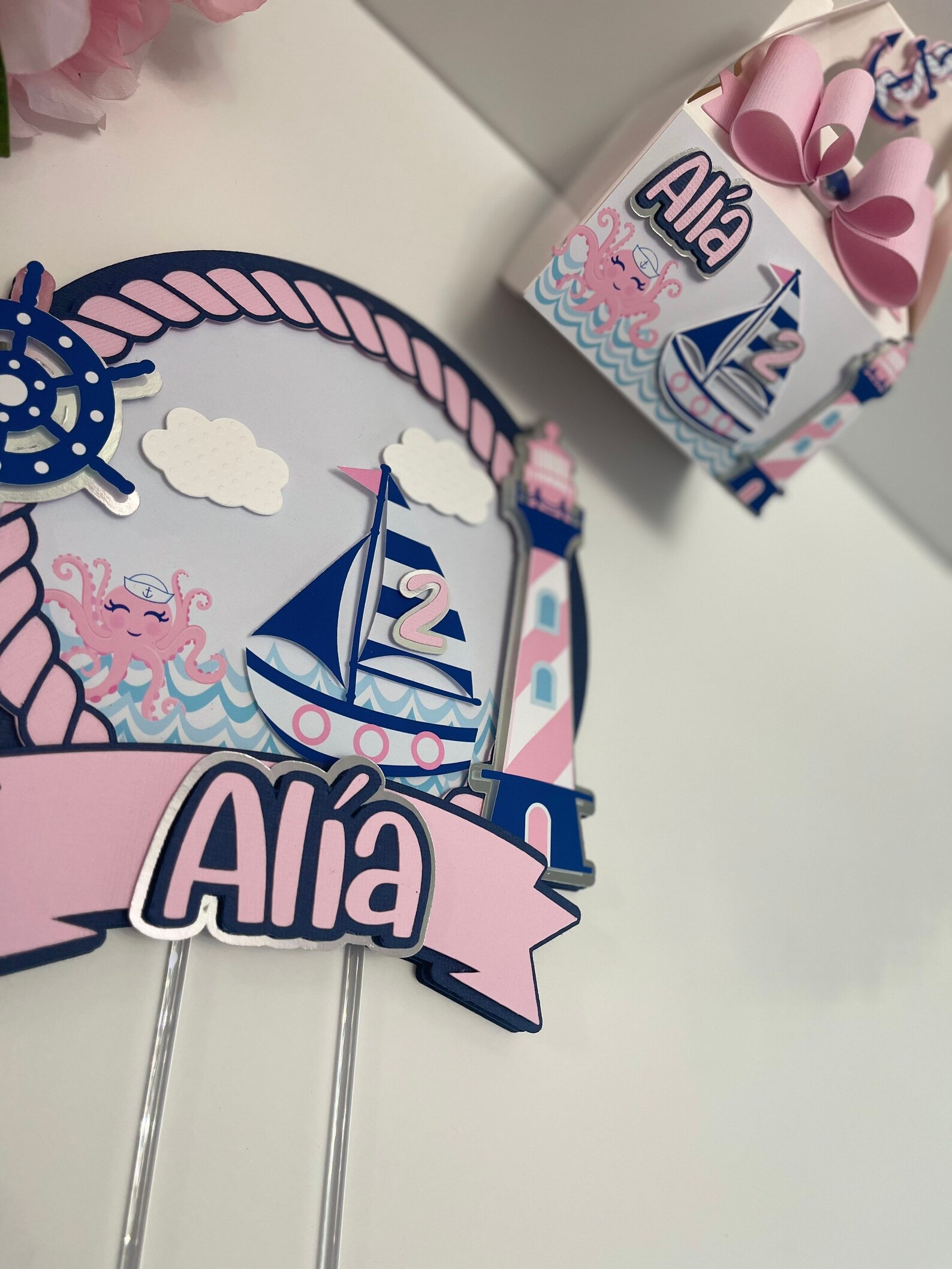 Nautical Party Favor Box Nautical Birthday Decorations - Etsy