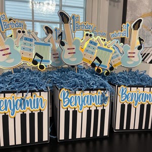 Music Birthday Decorations, Music Party Favor Box, Music Instruments ...