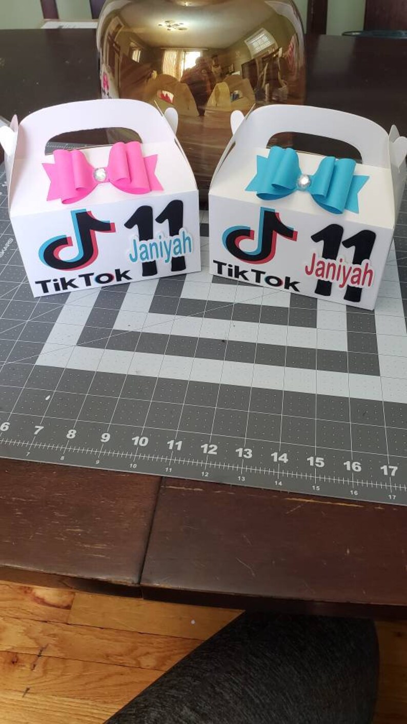 Tik Tok party favor box Tik Tok goody box Tik Tok party box | Etsy