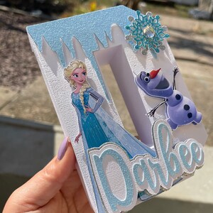 Frozen 3D Letter, Elsa 3D Letter, Frozen Party Supplies, Elsa Party ...