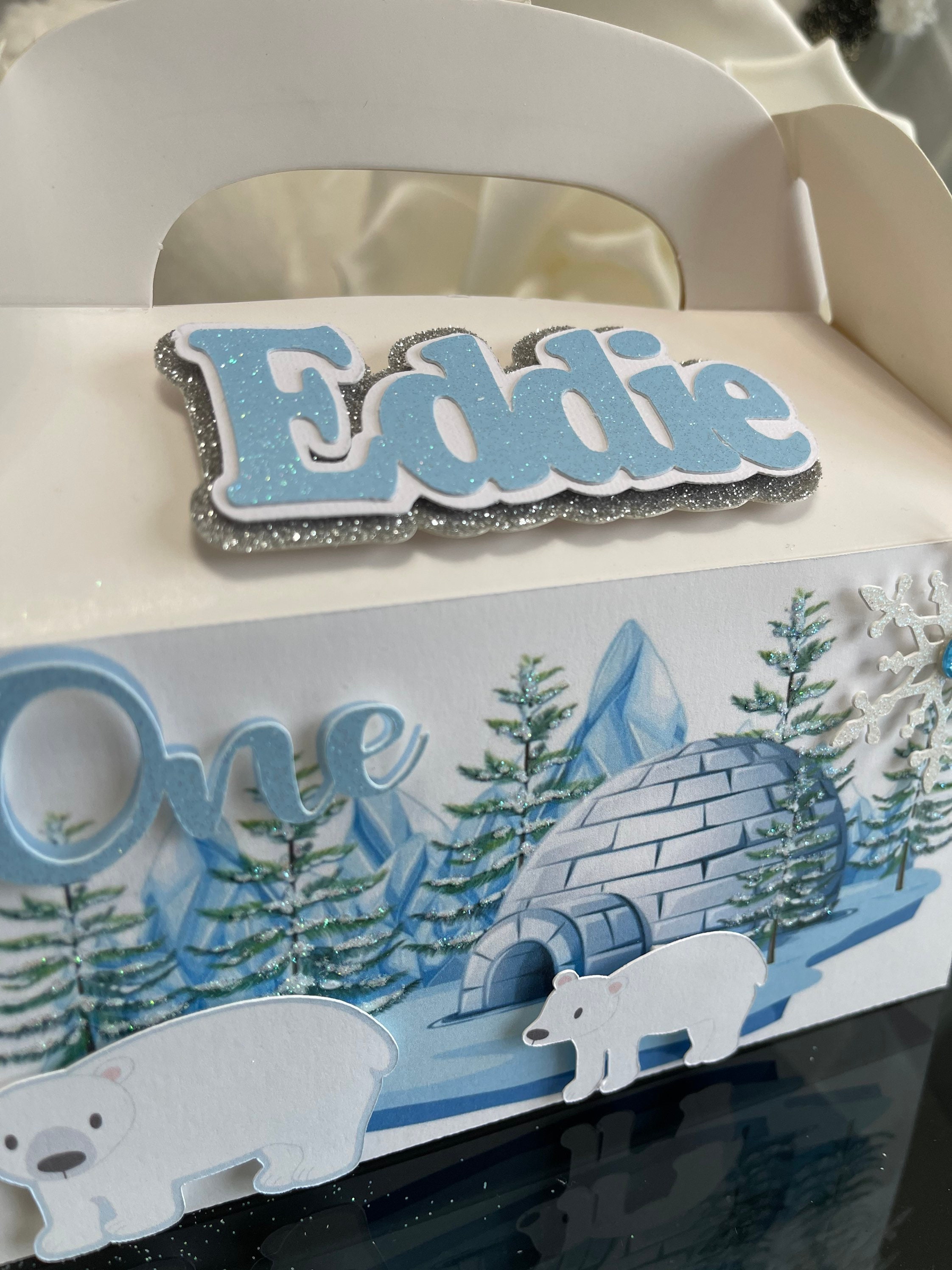 Winter Wonderland Party Favor Box Polar Bear Party Favor Box - Etsy